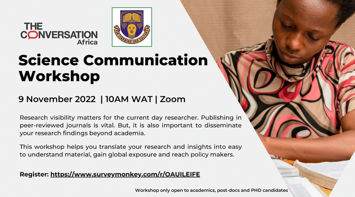The Conversation Africa Presents Science Communication Workshop ...