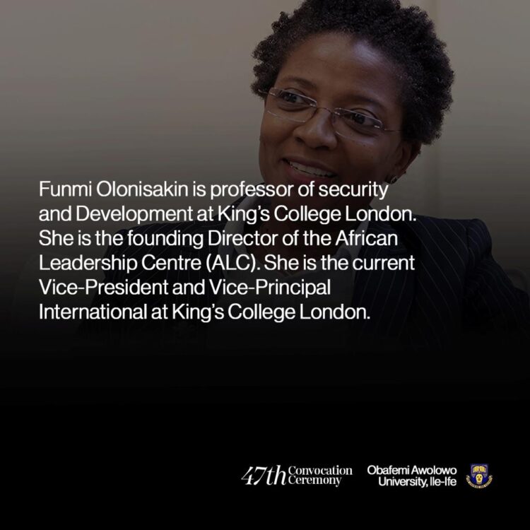 47th Convocation Ceremonies: Celebrating Our Icons | Professor Funmi ...