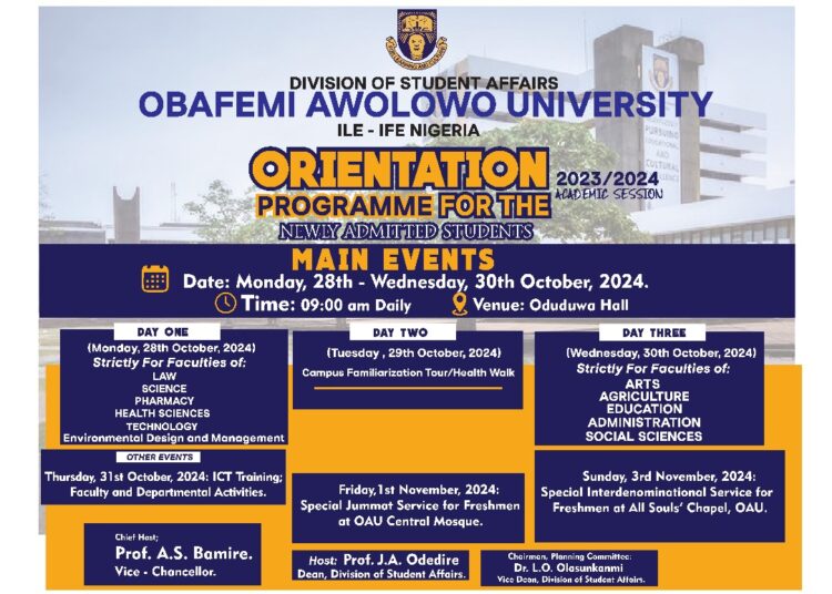 Freshers – Obafemi Awolowo University